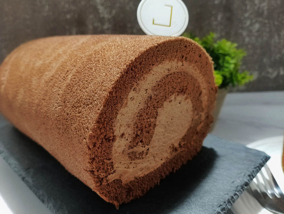 Dark Chocolate Swiss Roll - Jimi D Patisserie and Bakery