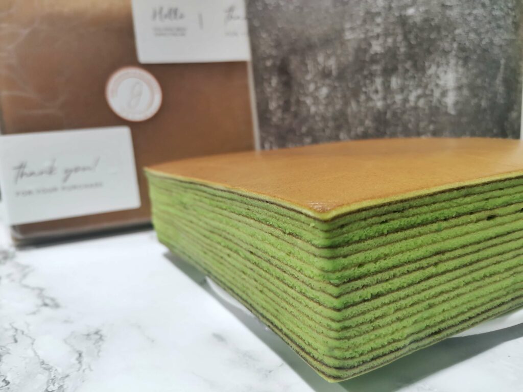 Pandan Kueh Lapis - Jimi D Patisserie and Bakery